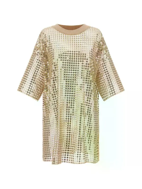Fabiana Filippi Sequin-embellished Mini Dress - Gold