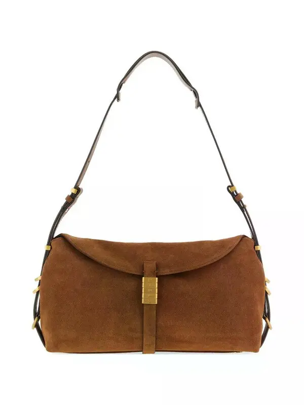 Pinko Suede Shoulder Bag - Brown