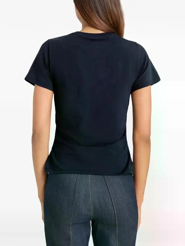 Cinq À Sept Jasper Button Detail T-shirt - Blue