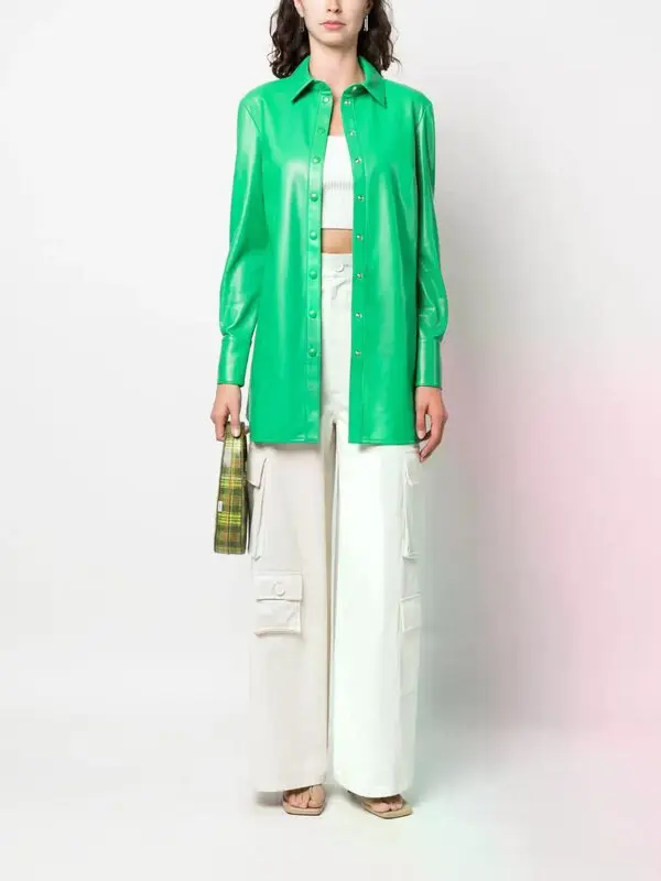 Patrizia Pepe Coated Long-sleeve Shirt