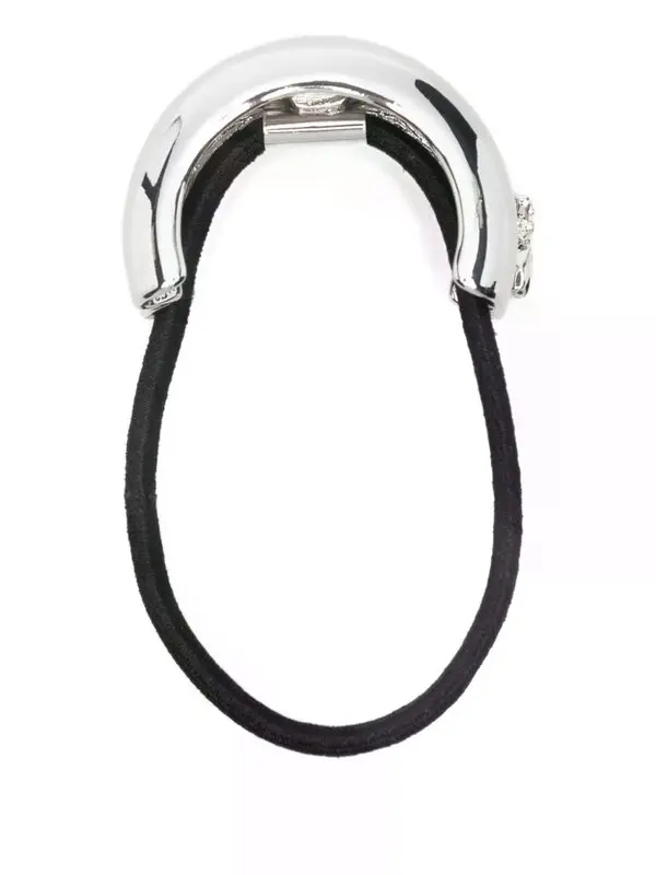 Patrizia Pepe Logo-engraved Hair Band - Silver