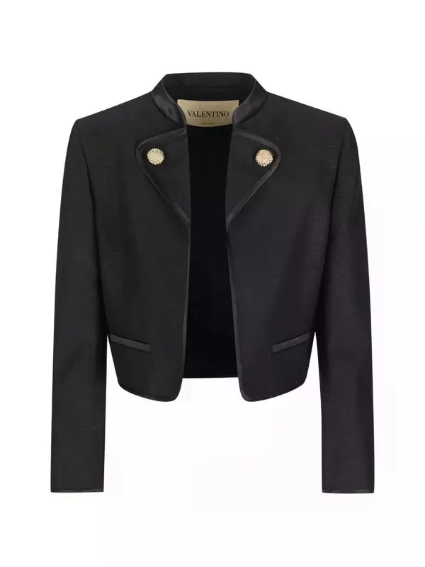 Valentino Garavani Button-embellished Cropped Jacket