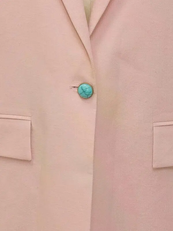 A PAPER KID Button Linen Jacket