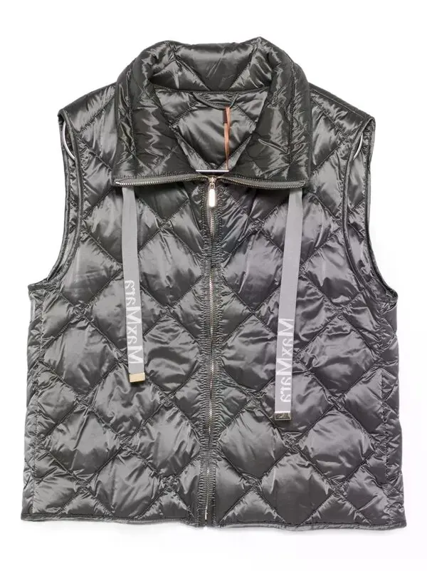 Max Mara The Cube Quilted Sleeveless Gilet - Grey