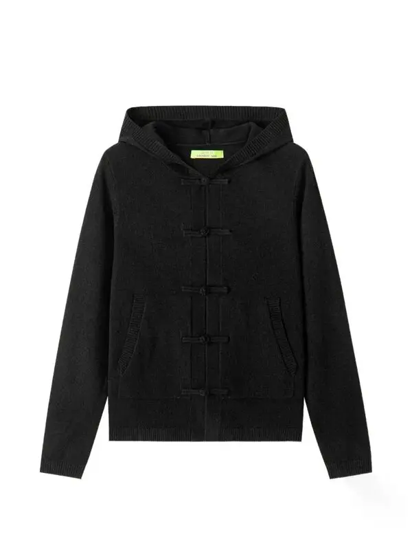 Shanghai Tang Cashmere Cardigan - Black