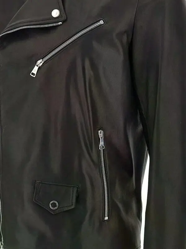 Tagliatore Zipped Leather Jacket