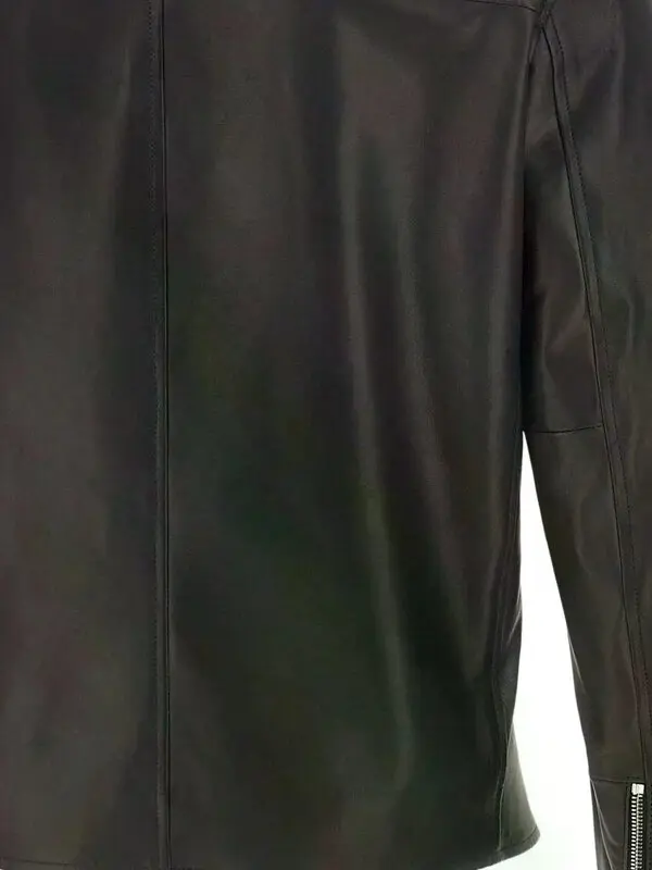 Tagliatore Zipped Leather Jacket