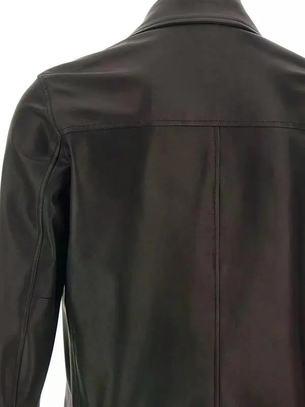 Tagliatore Zipped Leather Jacket