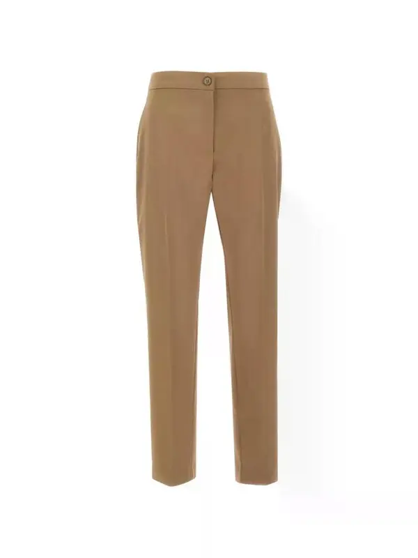 ELENA MIRO` Pressed-crease Trousers