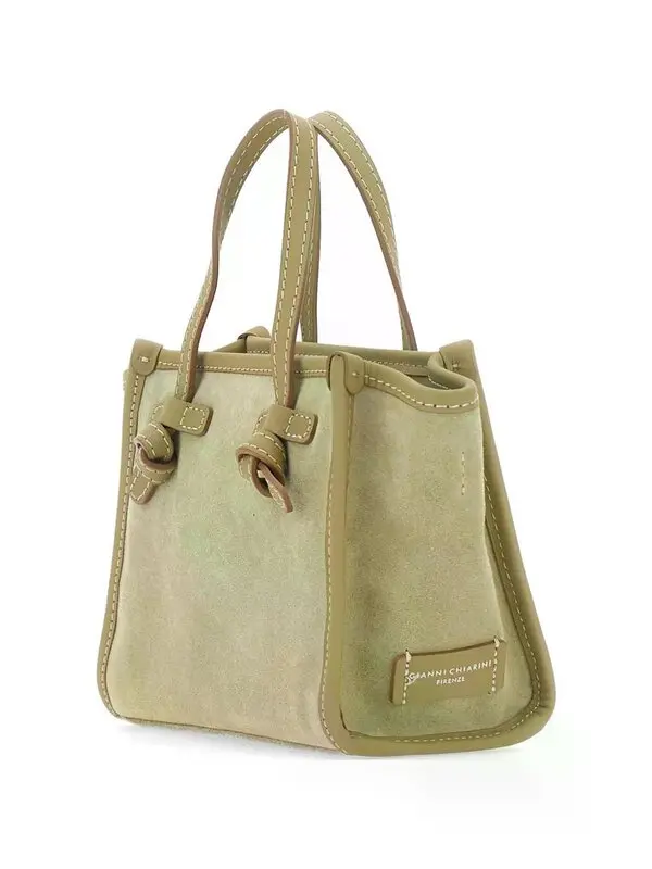 GIANNI CHIARINI Miss Marcella Suede Tote Bag - Green