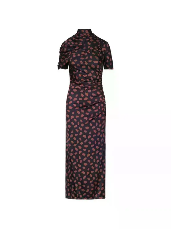 Johanna Ortiz Serene Safari Printed Midi Dress - Black