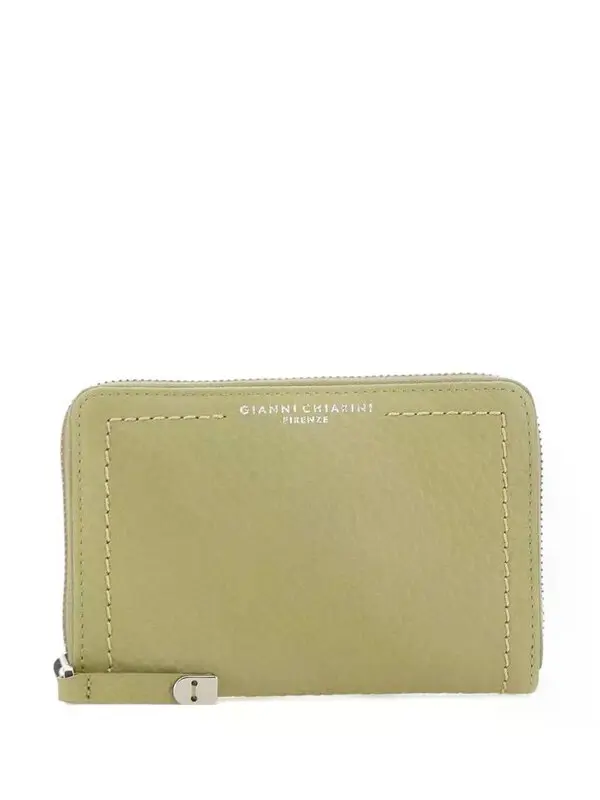 GIANNI CHIARINI Bubble Grained-leather Wallet - Green