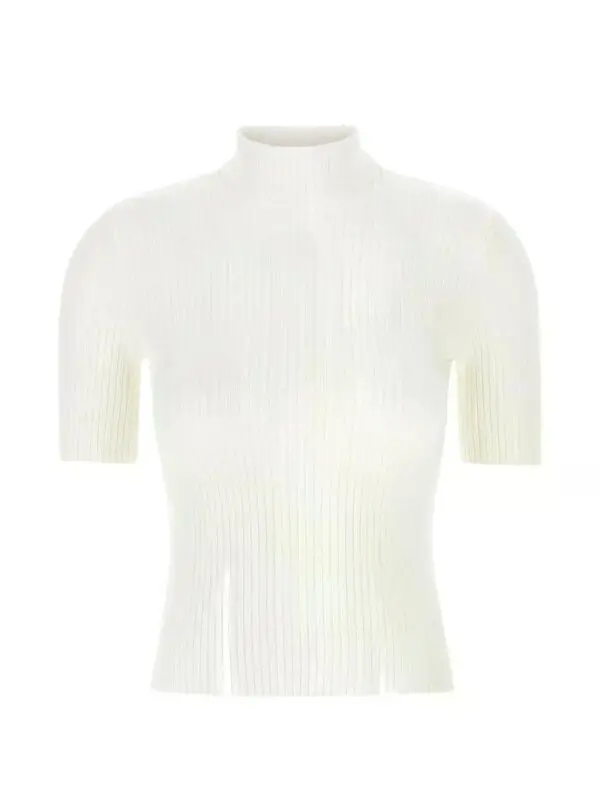 COURREGES Reedition Ribbed Sweater - White