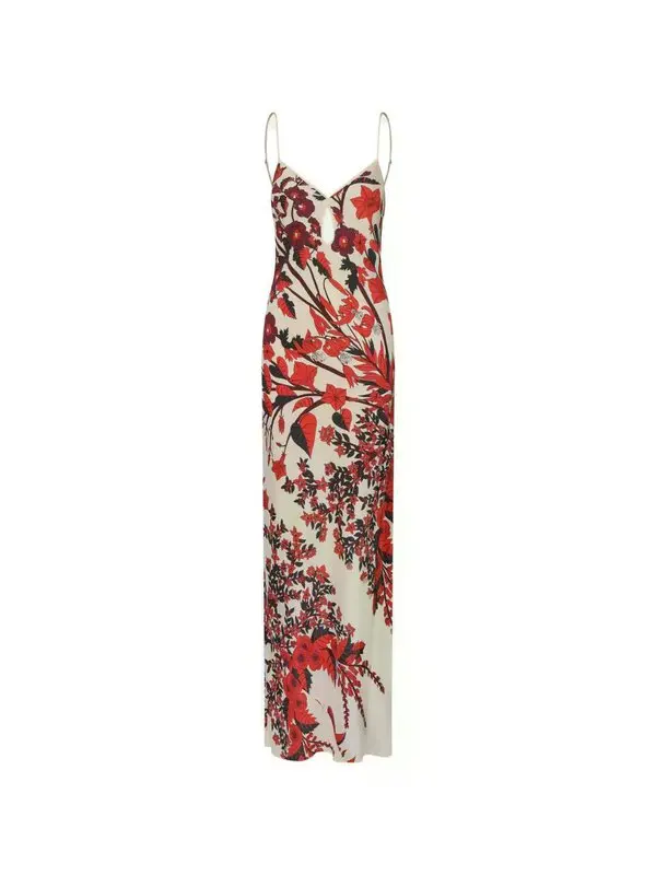 Johanna Ortiz Floral-pattern Maxi Dress - Neutrals
