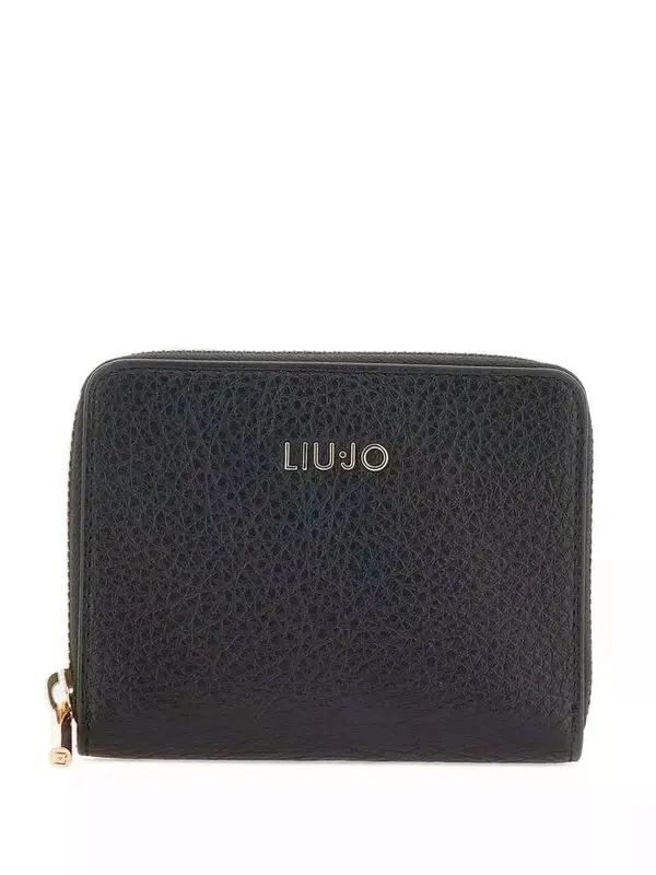 Liu Jo Lettering Logo Zip Wallet - Black
