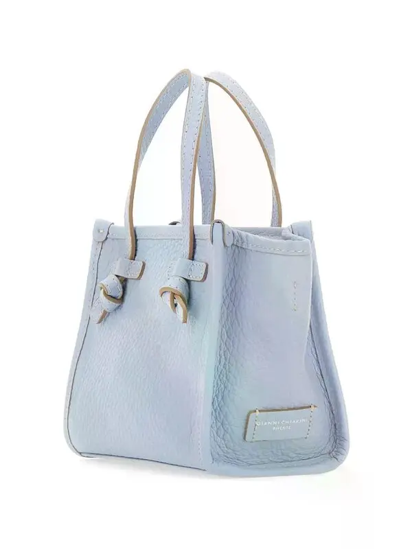 MARCELLA CLUB Miss Marcella Leather Tote Bag - Blue