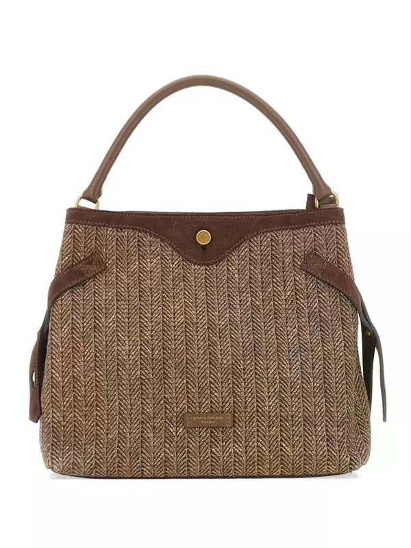 GIANNI CHIARINI Claudette Woven Shoulder Bag - Brown