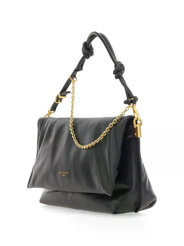 GIANNI CHIARINI Knitted Leather Shoulder Bag