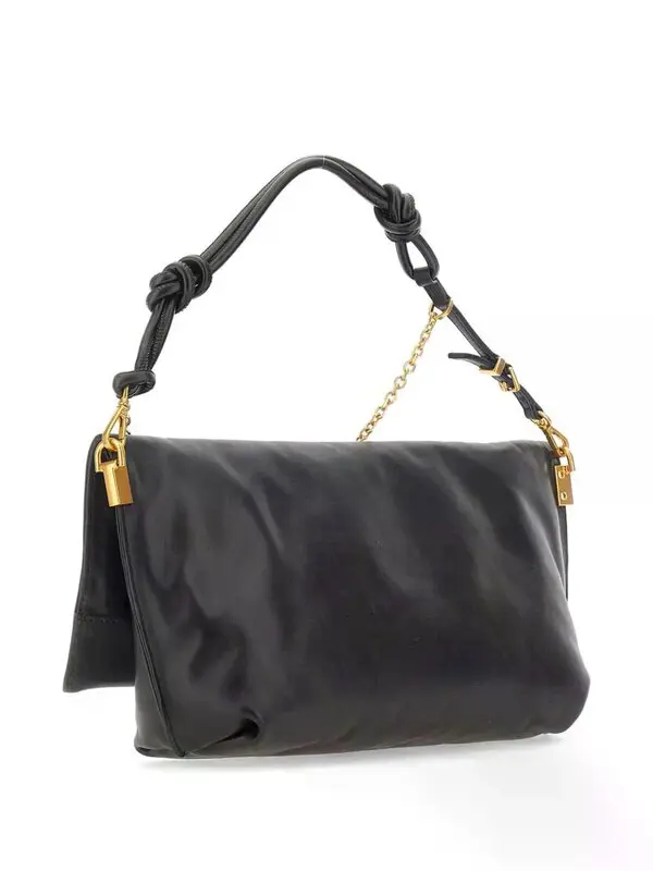 GIANNI CHIARINI Knitted Leather Shoulder Bag