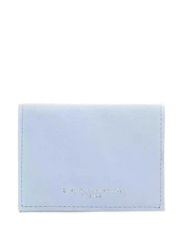 GIANNI CHIARINI Dollaro Leather Card Holder - Blue
