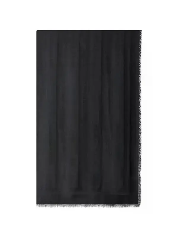 Elisabetta Franchi Fringed-edges Scarf - Black