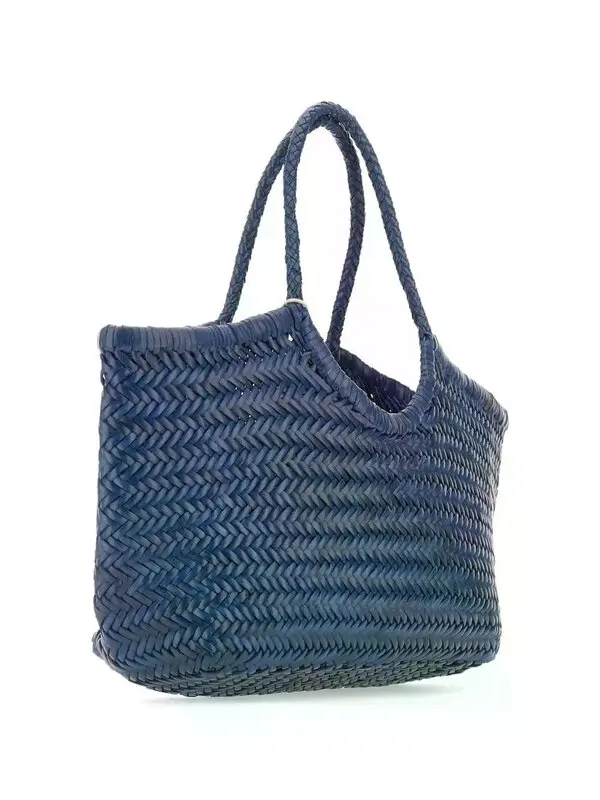 Dragon Diffusion Woven Top Handle Shoulder Bag