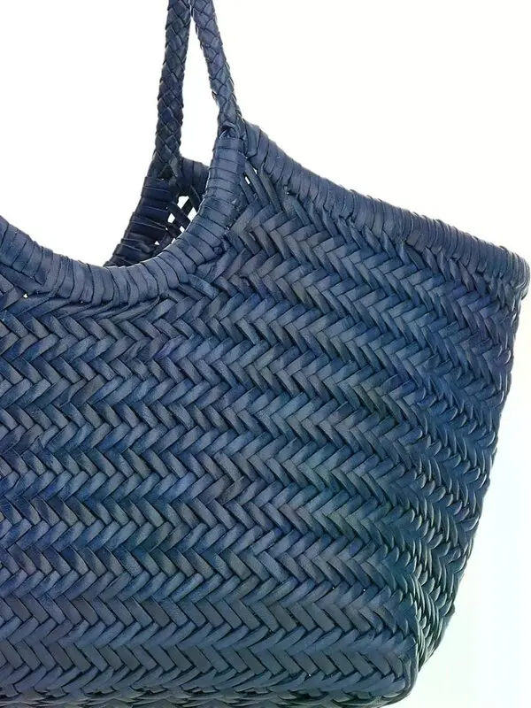 Dragon Diffusion Woven Top Handle Shoulder Bag