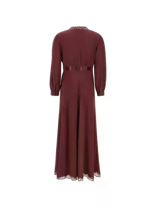 Rixo Adeline Lace-trim Midi Dress