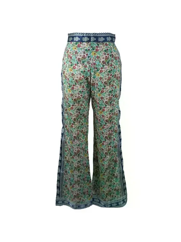 Sandro Floral-print Palazzo Pants