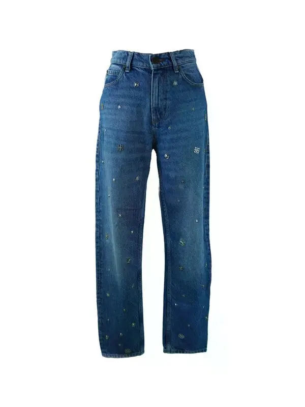 Sandro Charm-embellished Jeans - Blue