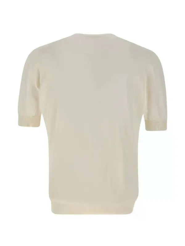 FILIPPO DE LAURENTIIS Short-sleeved Cotton Sweater