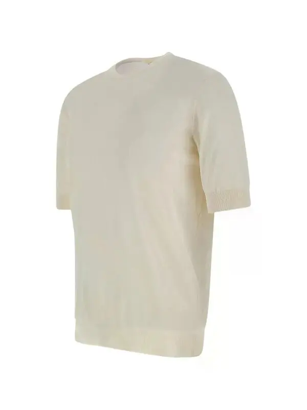 FILIPPO DE LAURENTIIS Short-sleeved Cotton Sweater