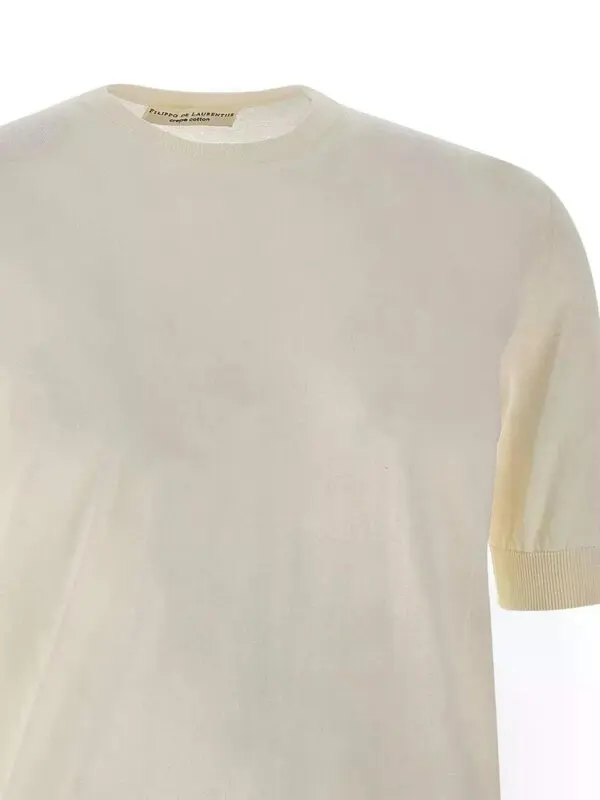 FILIPPO DE LAURENTIIS Short-sleeved Cotton Sweater