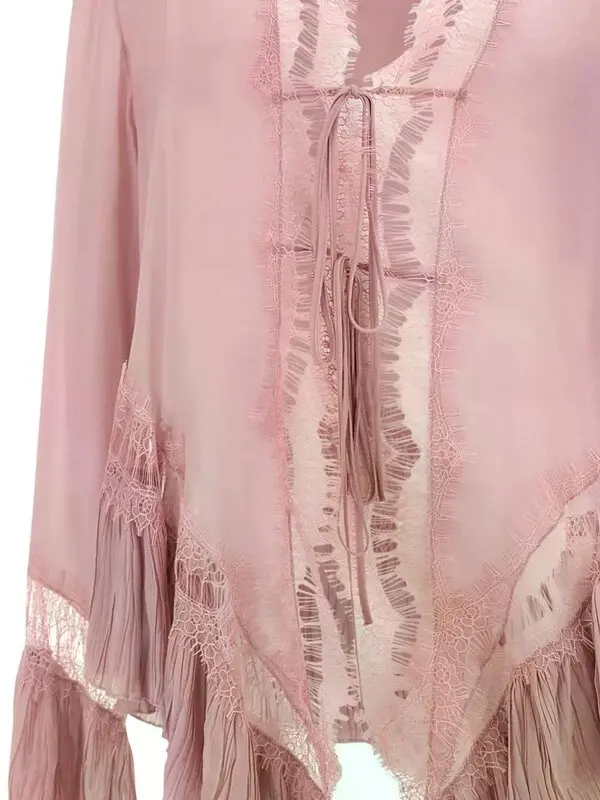 Blumarine Lace-trim Blouse
