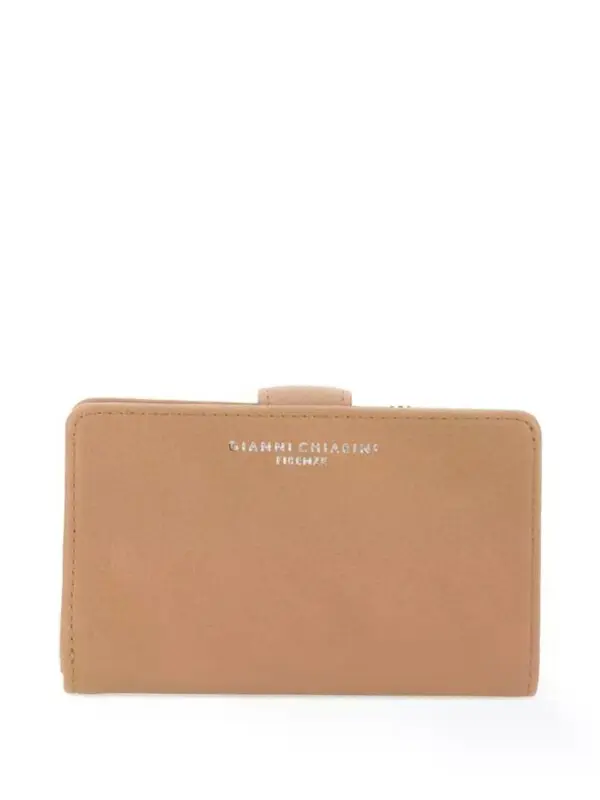 GIANNI CHIARINI Grained-leather Wallet - Neutrals