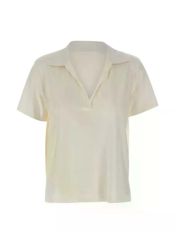 KAOS V-neck Collared T-shirt - Neutrals