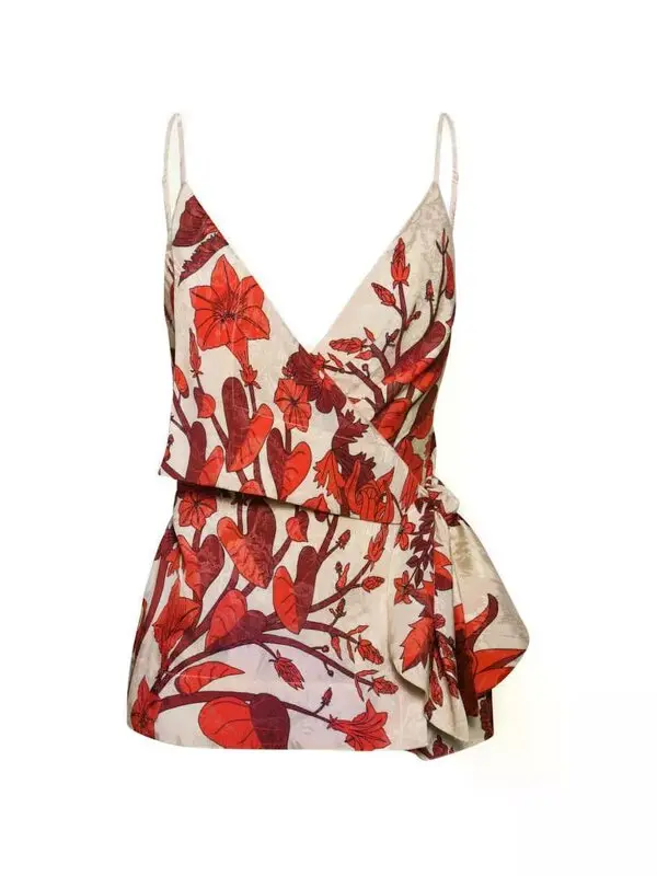 Johanna Ortiz New Gentle Floral-pattern Top - Neutrals