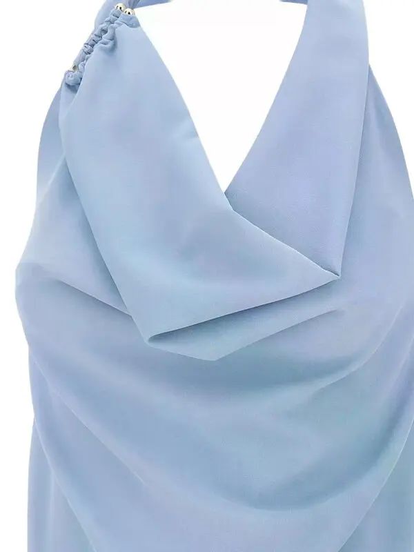 KAOS Draped Shawl Halterneck Blouse