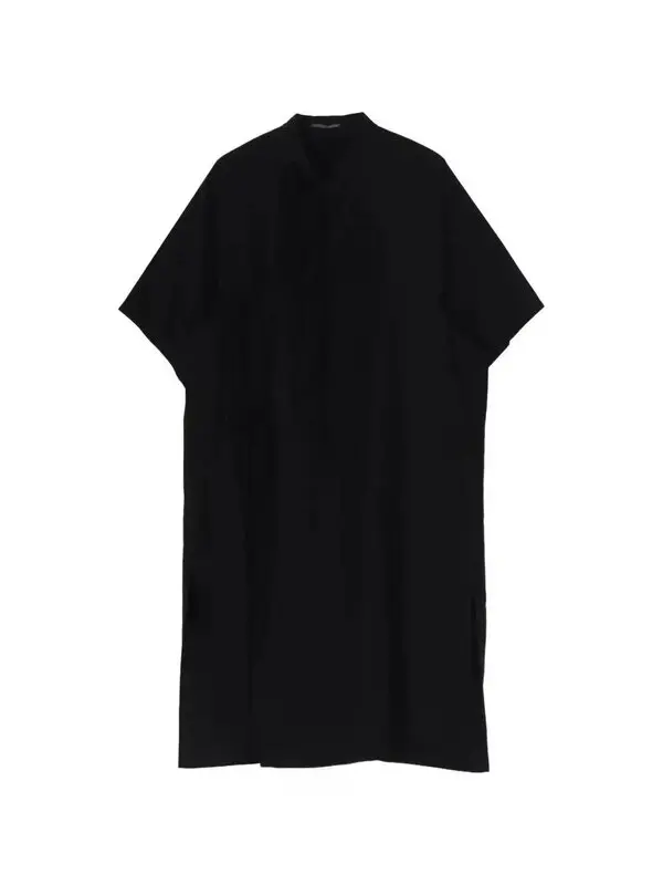 Yohji Yamamoto Tie-neck Shirt - Black