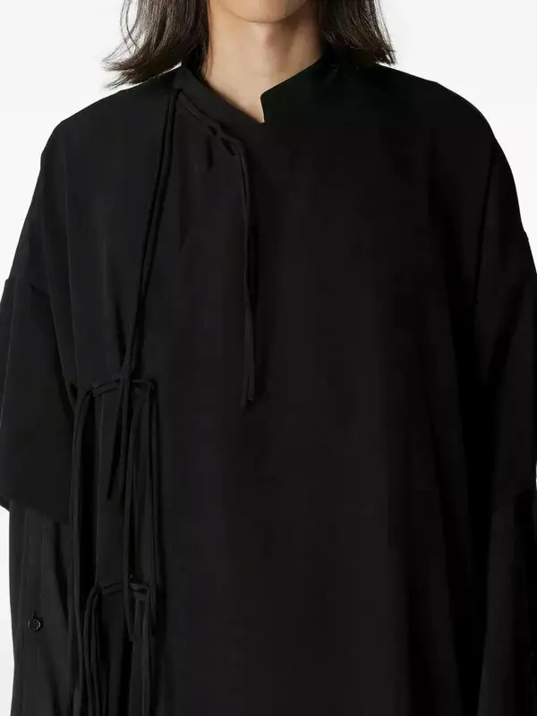 Yohji Yamamoto Tie-neck Shirt