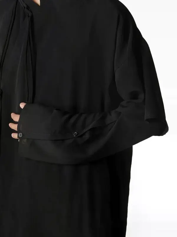 Yohji Yamamoto Tie-neck Shirt