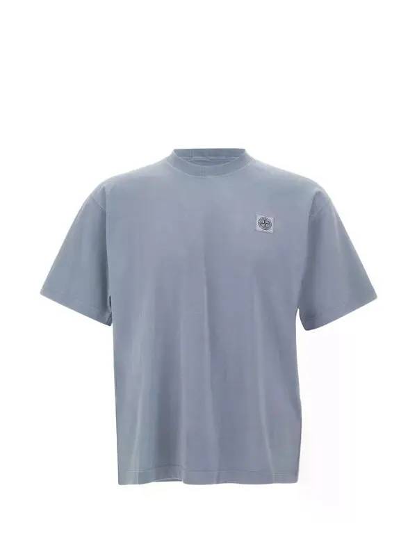 Stone Island Logo-detail T-shirt - Blue