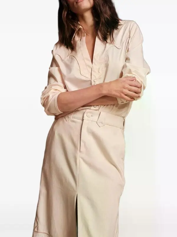Johanna Ortiz Hacia Puerto V-neck Shirt - Neutrals