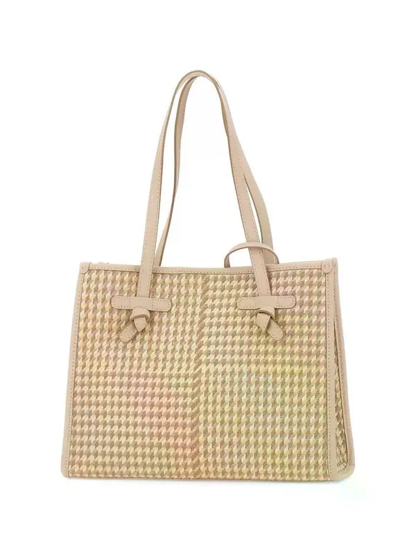 MARCELLA CLUB Miss Marcella Houndstooth Tote Bag