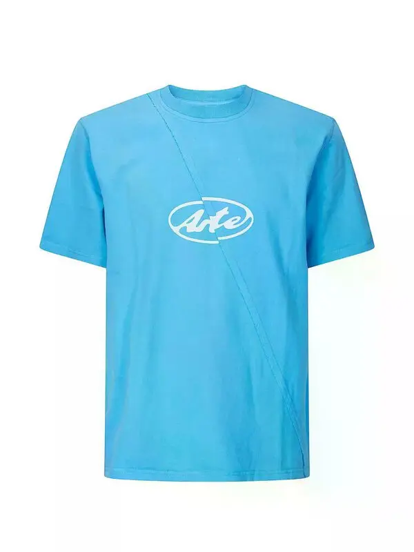 ARTE ANTWERP Circle-logo T-shirt - Blue