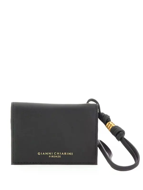 GIANNI CHIARINI Nappa Card Holder - Black