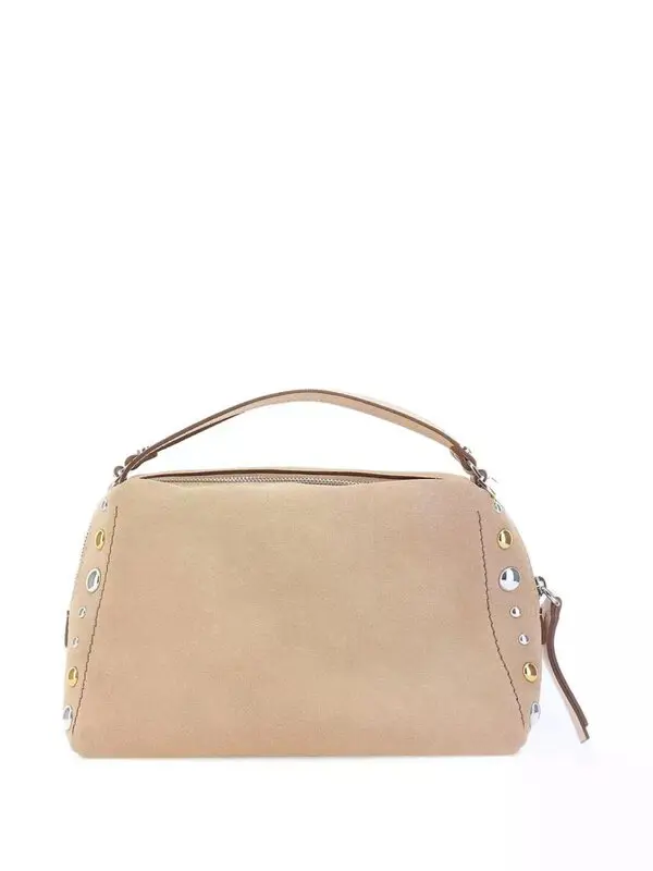 GIANNI CHIARINI Alifa Studded Crossbody Bag - Neutrals