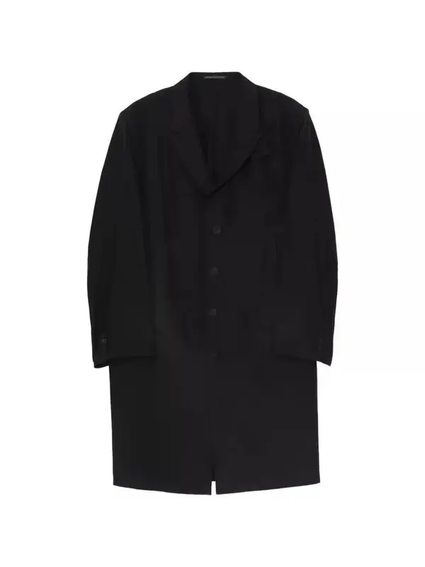 Yohji Yamamoto Single-breasted Silk Suit - Black