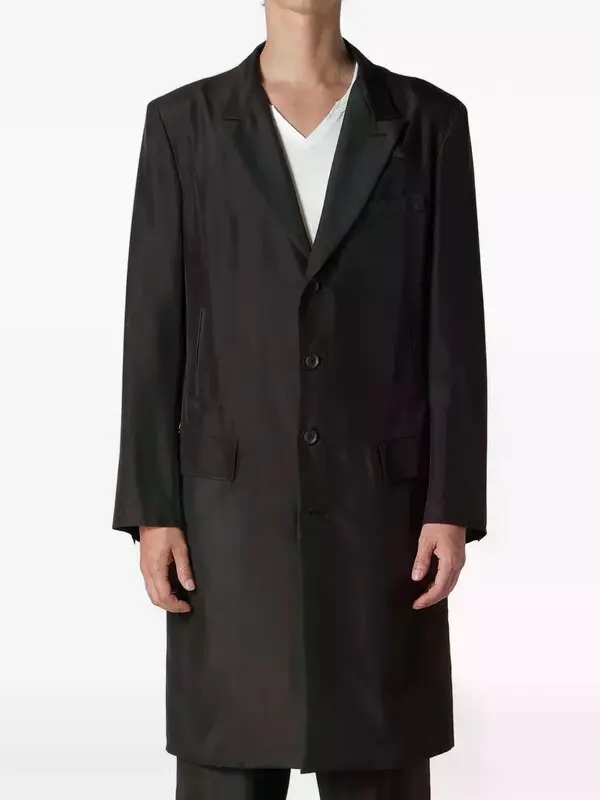 Yohji Yamamoto Single-breasted Silk Suit
