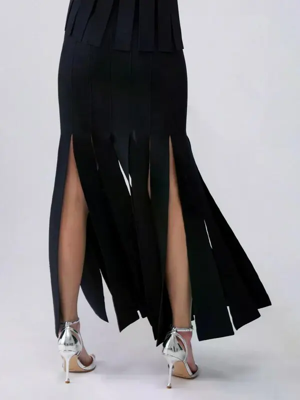 Liu Jo Fringing High-waisted Skirt